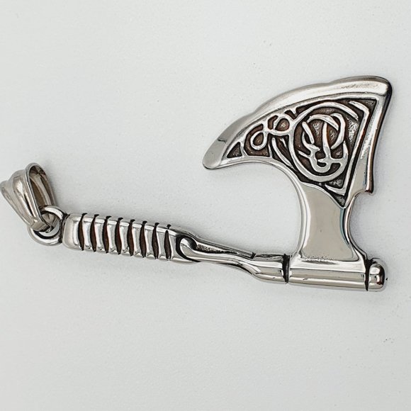 Accessories | Viking Axe Phoenix Rune Amulet Double Sided Rune Pendant ...